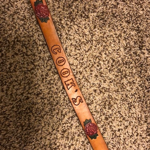 Accessories | Leather Hand Painted Belt | Poshmark